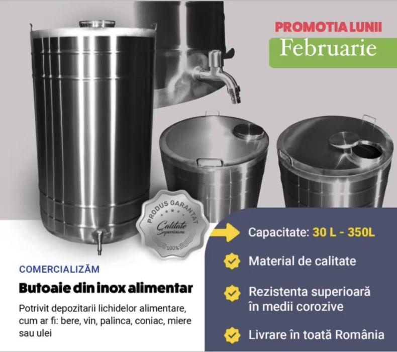 Butoi bere butoaie inox 50 litri Cluj-Napoca • OLX.ro