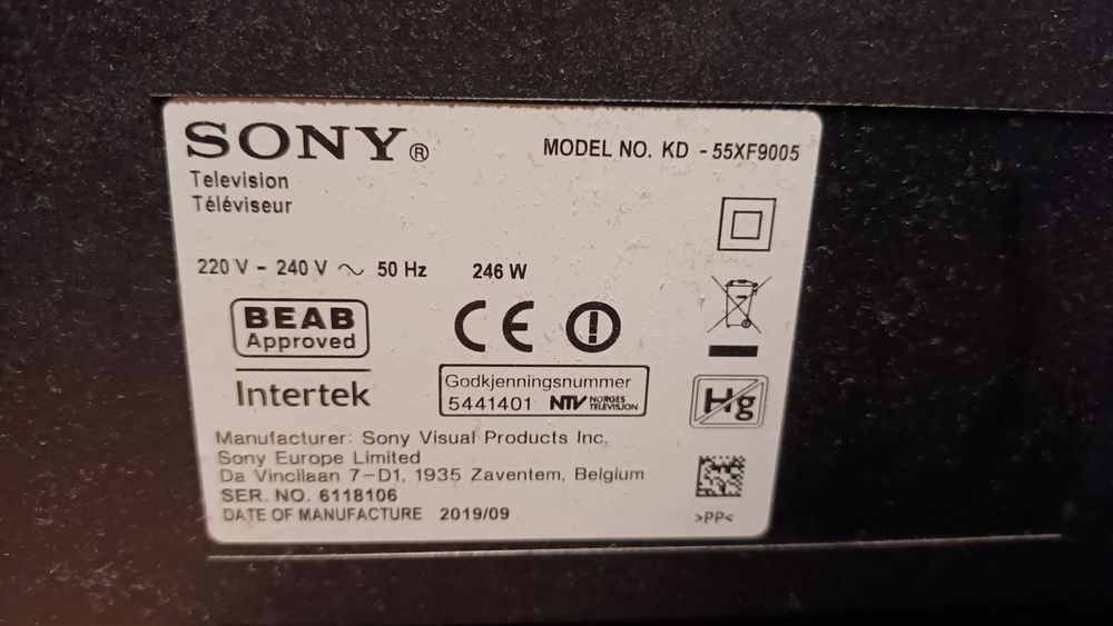 Picioare/suporti LED TV SONY 55XF9005 -model de top (8.999 lei de nou ...