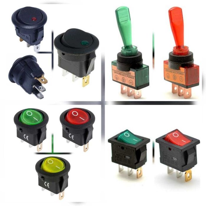 Buton 12V Led Intrerupator 12V Led Intrerupator Basculant 12V Led ...