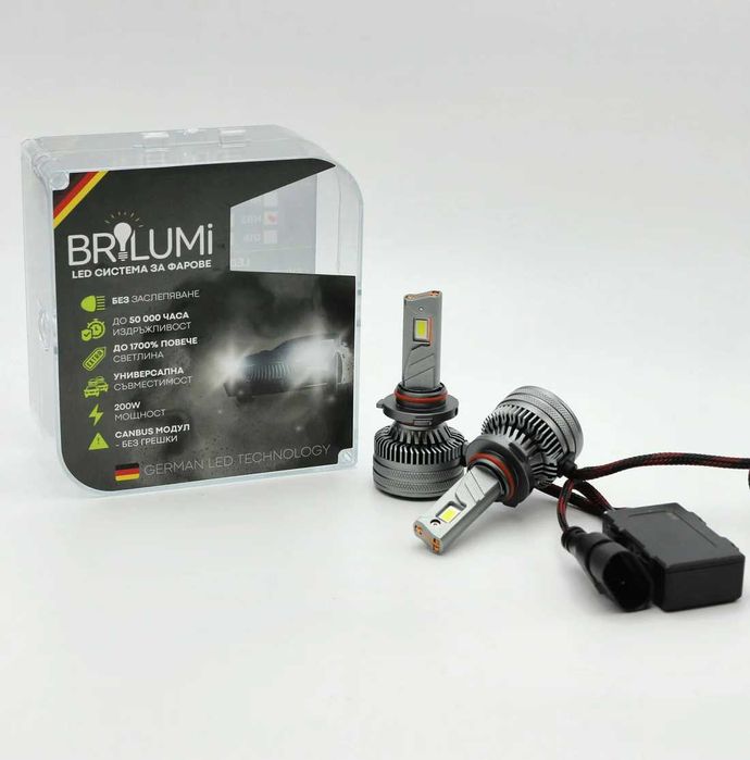 LED крушки HB3 BRILUMI Zenith 200W CANBUS 6000K гр. Гоце Делчев • OLX.bg