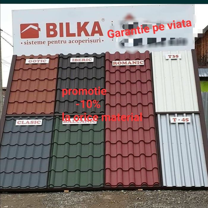 Vanzare și montaj tigla metalica bilka folie anticondens laturi polist ...