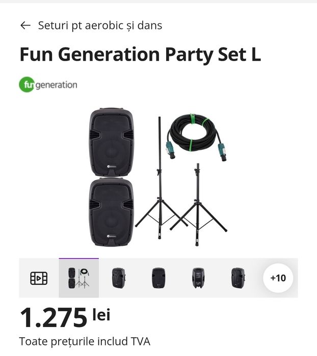 Set boxe active Fun Generation Party Set L Iasi • OLX.ro