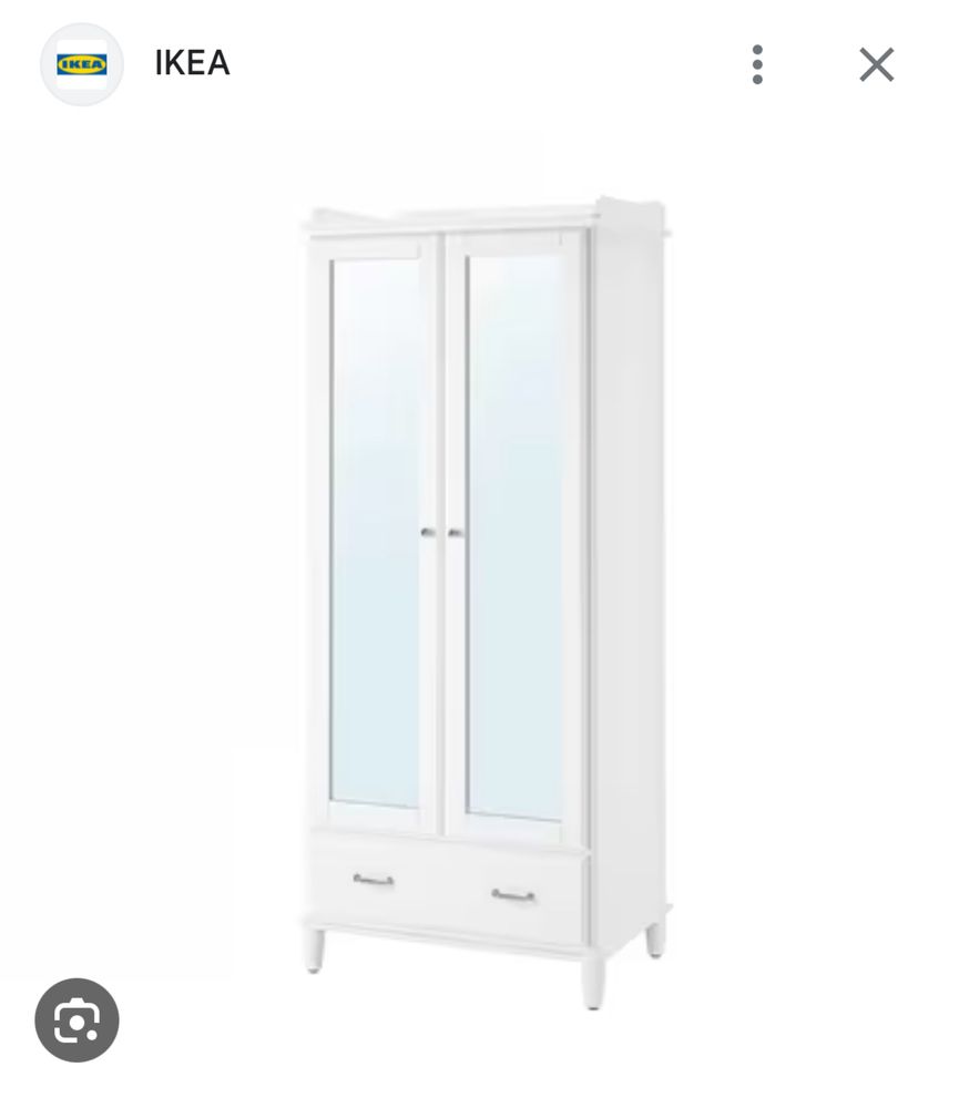 Dulap Haine Ikea Cu Doua Usi Si Oglinzi Scoreiu • Olxro
