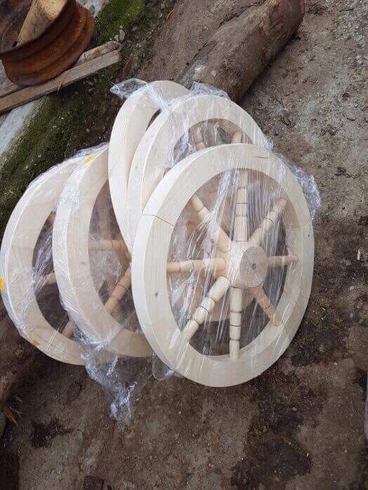 Roti din lemn - roata de lemn rustica pentru fantana Constanta • OLX.ro