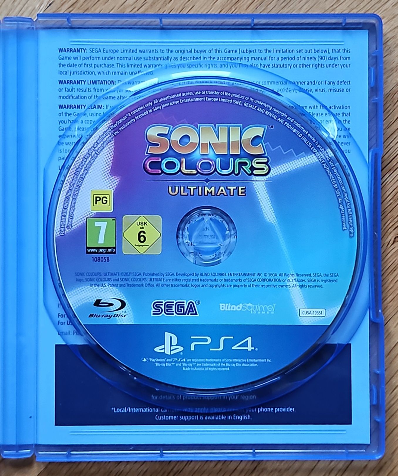 Диск игра Sonic Colours Ultimate PS4 Playstation 4 Плейстейшън гр ...