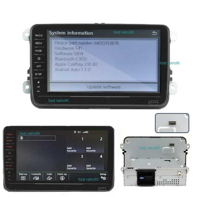 Navigatie MIB 2 Rcd360 Pro, RNS 510/RNS315, Carplay, Android Auto Ilfov ...