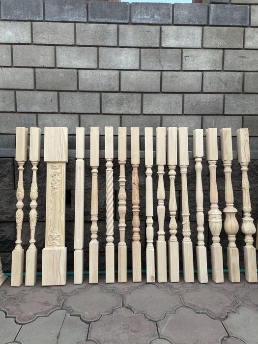 Балясины для лестницы, ножки для стола, астау, конусные ножки, стойки ...