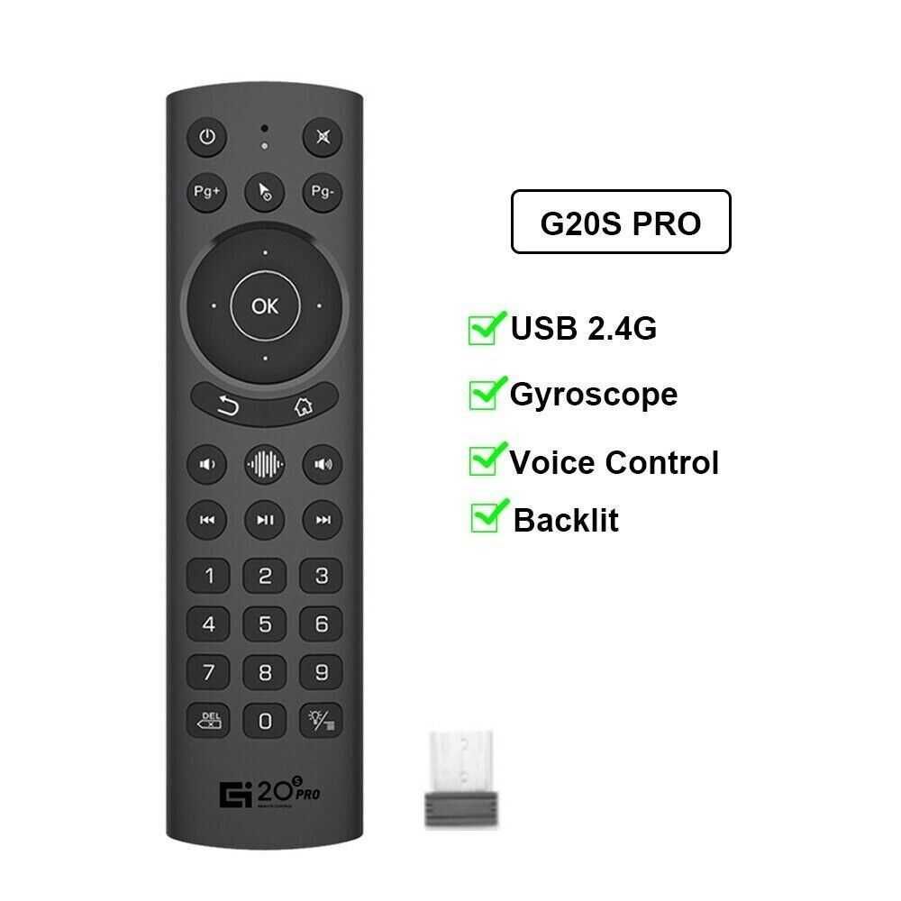 G20S PRO Интелигентно гласово дистанционно управление 2.4G Безжична гр ...