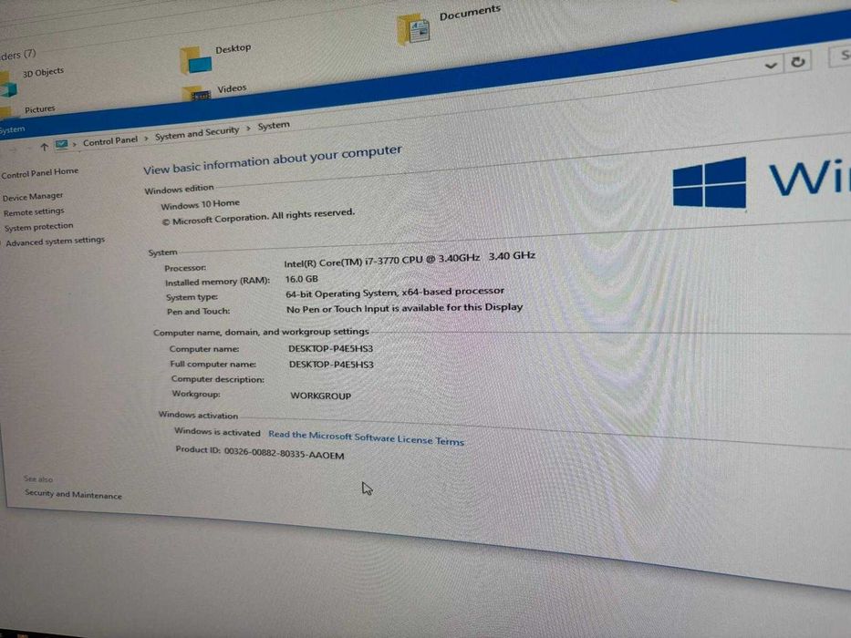 PC Gaming I7 - 3770 CPU 3.40Ghz x8 Campina • OLX.ro