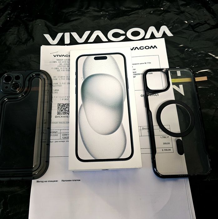 94% НОВ* 128GB iPhone 15 PLUS + Гаранция Vivacom 2025 BLACK / Черен гр. София Младост 1 • OLX.bg