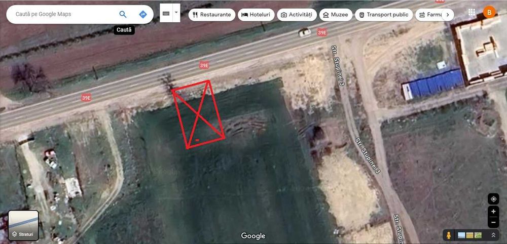 Teren intravilan cu PUZ si deschidere directa la DN39e (Cta -Cumpana ...