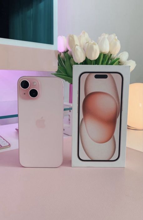 IPhone 15 Pink Roz ca NOU Garantie Accept Schimburi Brasov • OLX.ro