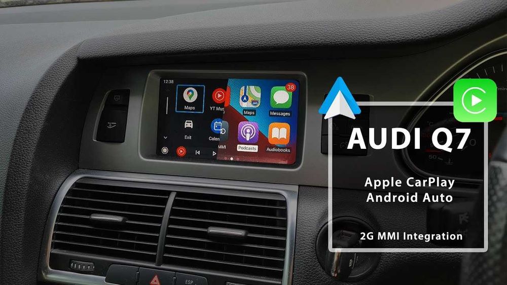 Modul Apple Carplay Android Audi Q1 Q3 Q5 Q7 Q8 Waze Youtube + CAMERA ...