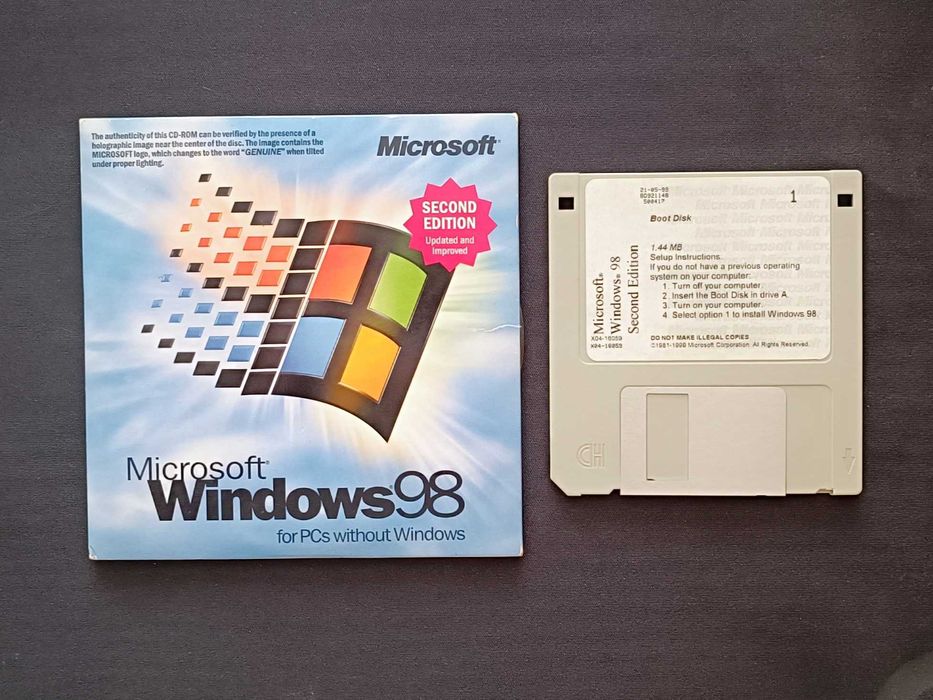 Windows 98 SE Оригинален диск гр. Варна Цветен квартал • OLX.bg