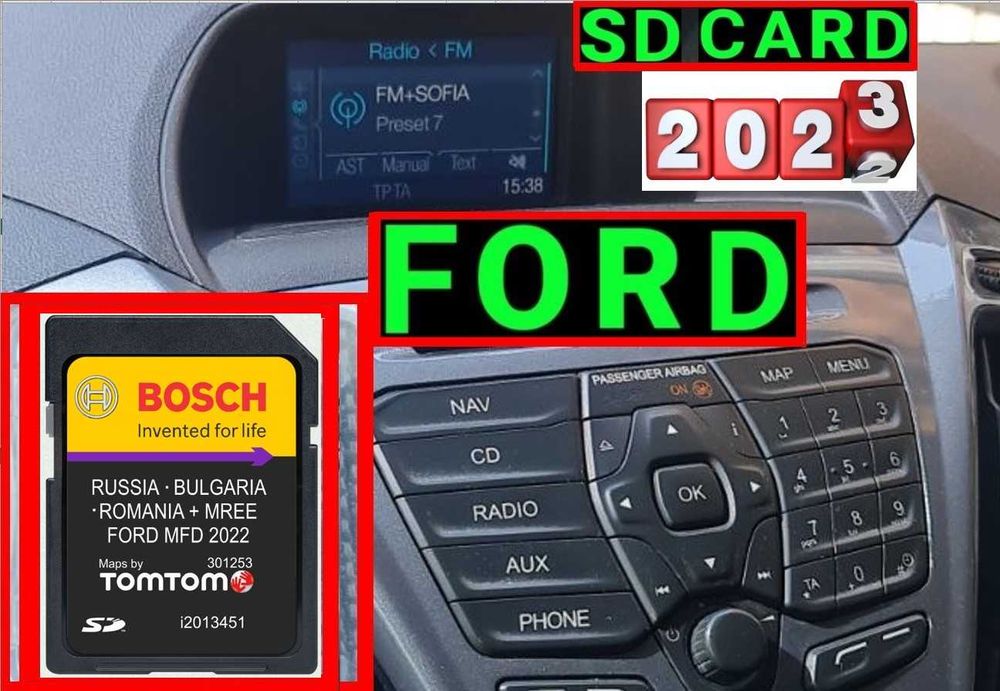 2023 навигация ъпдейт Ford Форд Sd Card Сд Карта USB map update EU BG ...