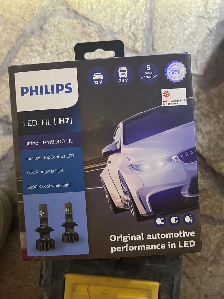 Philips Ultinon Pro9000 HL H7, 12 V / 24 V, 18 W, LED 5800K гр. Плевен ...