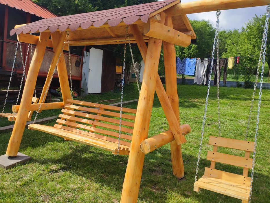 Leagan gradina rustic/balansoar Zarnesti • OLX.ro