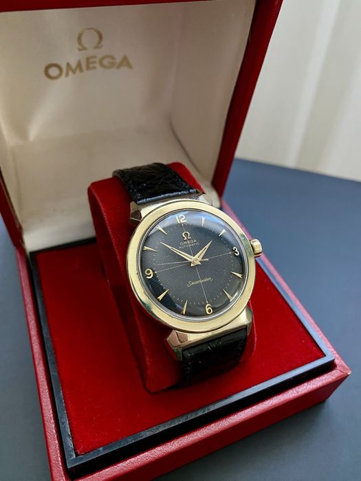 Ceas Omega Seamaster Automatic.Crosshair-Honeycomb cadran, aur&otel ...