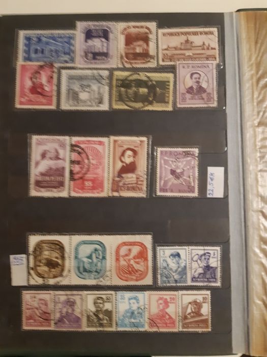 Vand clasor cu serii intregi de timbre anii completi 1953 1954 1955 ...