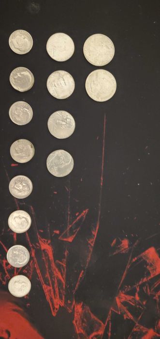 Monede americane vechi plus alte monede care provin din alte țări ...