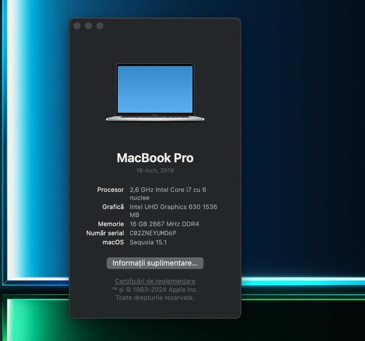 Apple Macbook Pro 16" 2019 Arad • OLX.ro