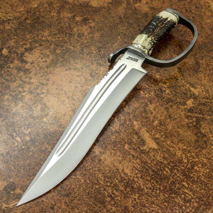 Maceta/ Cutit de vanatoare solid cu lama din otel D2 ( RARITATE ...