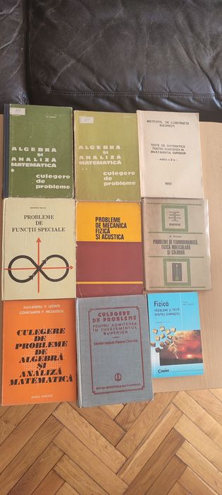 Culegeri de probleme de matematica si fizica Rudeni • OLX.ro