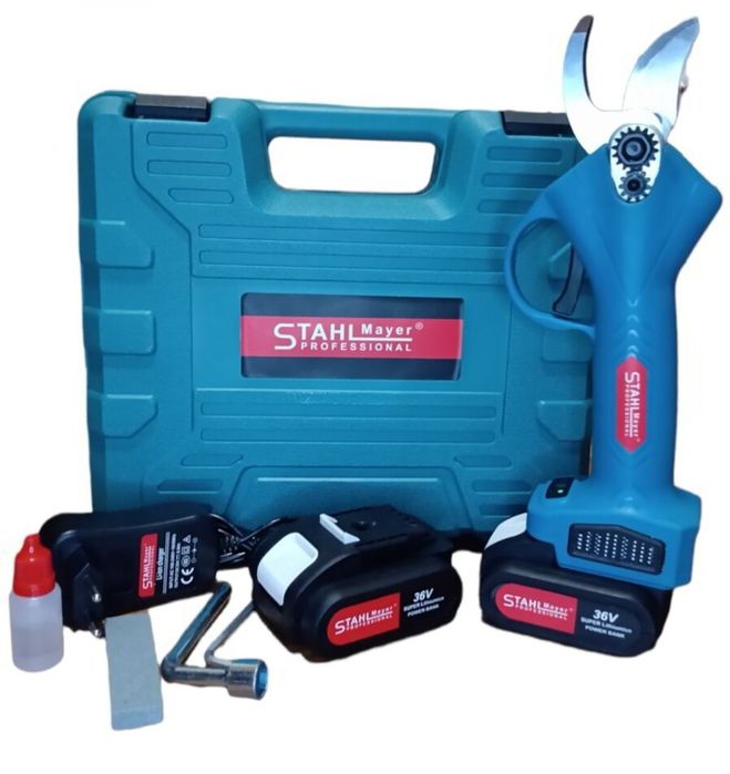 Акумулаторна Лозарска Ножица STAHL MAYER 36V 2x 8Ah гр. Асеновград • OLX.bg