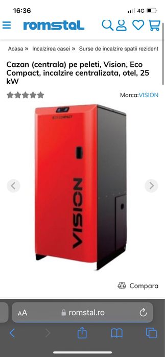 Centrală ROMSTAL Vision, ECO Compact 25kw Dersca • OLX.ro