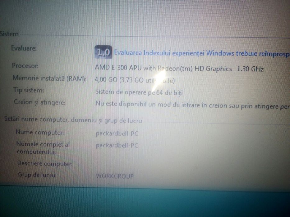 Vand laptop packard bell Bocsa • OLX.ro