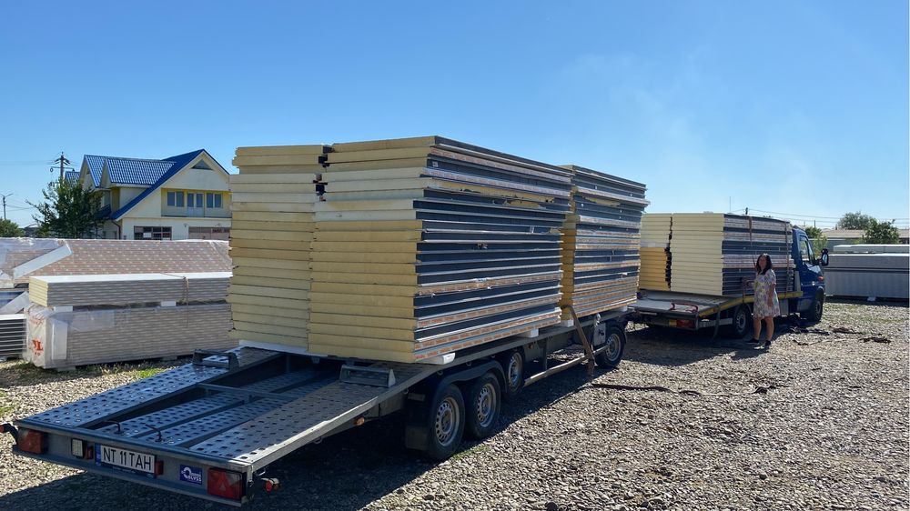 Panouri sandwich NOI CAL 2 capete de linie la 3 m lungime Focsani • OLX.ro