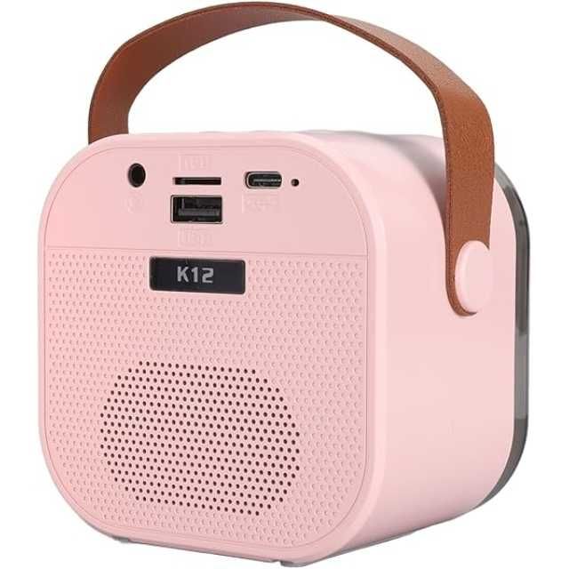 Boxa portabila karaoke cu microfon wireless pentru copii Roz/ Albastru ...