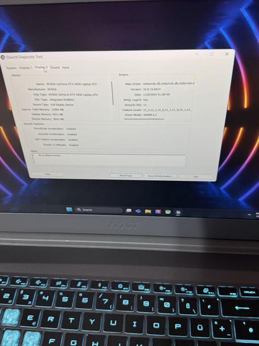 Laptop RTX 4050 NOU GARANTIE 2026 MSI Katana i5-13240H DDR5 Gaming ssd Baia Mare • OLX.ro