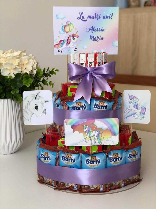 Tort dulciuri copii, tort gradinita, cadou, tort Tedi, Barni, Kinder ...