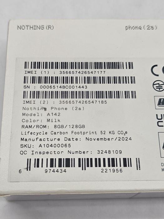 Nothing Phone (2a), 128GB, 8GB RAM, 5G, Milk, SIGILAT Constanta • OLX.ro