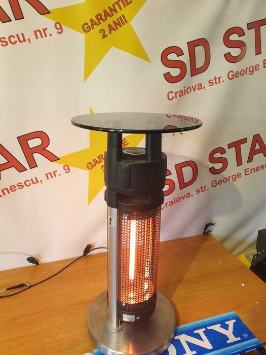 Incalzitor electric interior -terase, rotund masuta de sticla Craiova ...