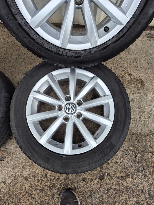 Jante / Roti Aliaj Originale cu Anvelope VW Golf 7 R16 Valcele • OLX.ro