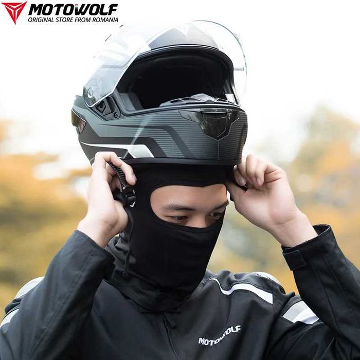Cagula moto protectie gat rezistenta la vant gauri ochelari Bucuresti ...