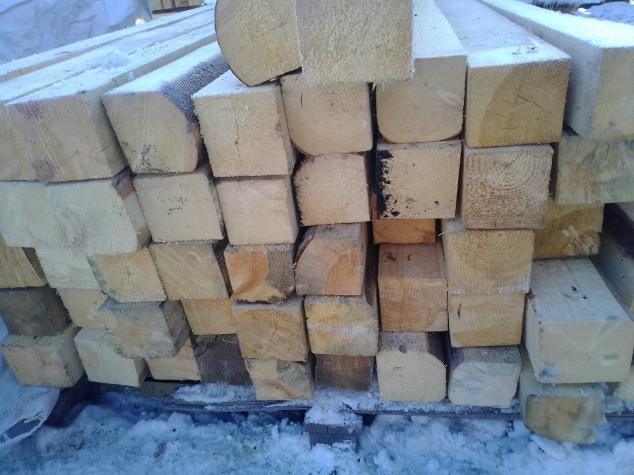 Брус 10*10. Длина от 50-4 метров.Доска обрезная 20.: 1 500 тг. - Брус ...