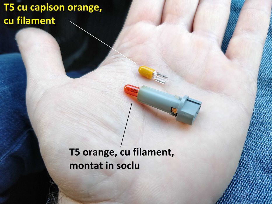 Bec_uri T3 T4 T5 iluminare buton bord bulb dash_board gauge button ...