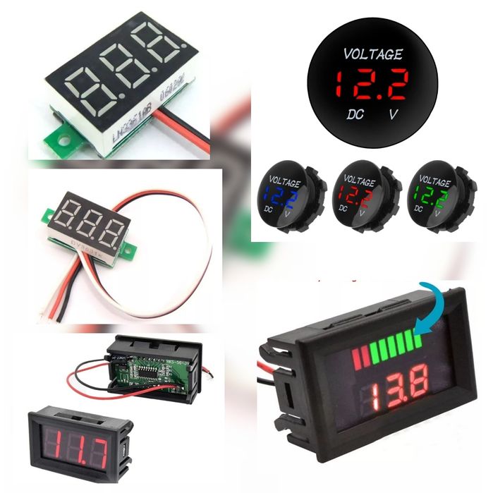 Voltmetru 12V Voltmetru 24V Voltmetru 36V Voltmetru 48V Voltmetru 72V ...