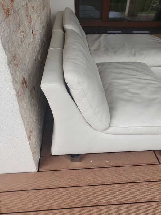 Coltar piele alba Natuzzi Horea • OLX.ro