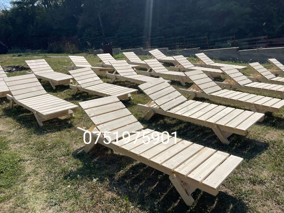 Sezlong lemn masiv suporta 500 kg cu proba Agigea • OLX.ro