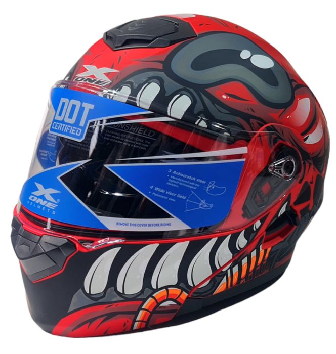 Мото каска X-ONE Helmets червена, каски за мотор,мотокрос гр. Стара ...