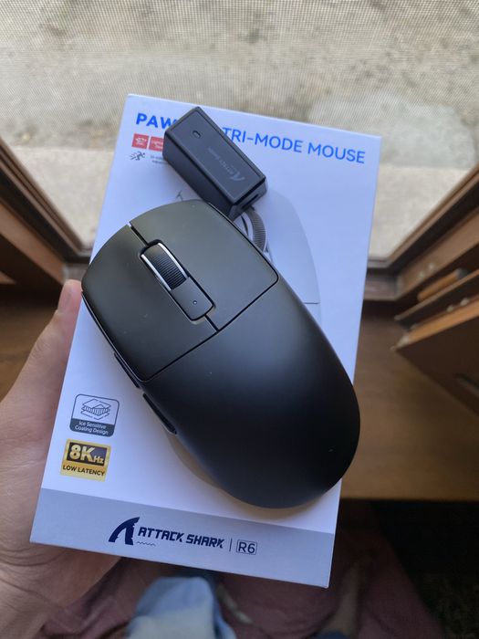 Attack Shark R6 8Hz 42000dpi anlog logitech superlight 2: 30 у.е ...
