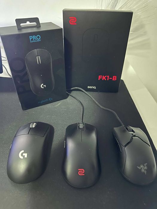 Mousi Logitech G PRO X Superlight / Zowie FK1-B / Razer Viper Mini ...