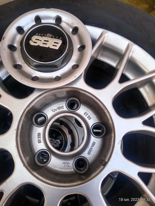 Set roti auto janta aluminiu cu cauciucuri BBS originale Resita • OLX.ro
