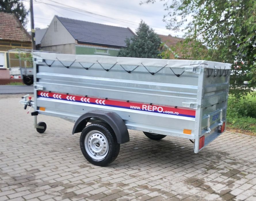 Remorca Repo RDS 2,40/1,25 m 750 kg Basculabila ATV Arad • OLX.ro