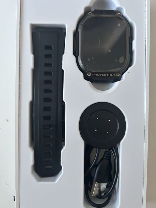 Ceas smartwatch 4G LTE negru IQuality titanium, 10 limbi diferite (ro ...