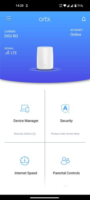 Netgear Orbi LBR20 router WiFi modem cu cartela SIM 4G+ LTE 18 1200 Mb ...